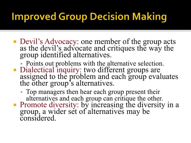 Decision Making in Management | PPTX