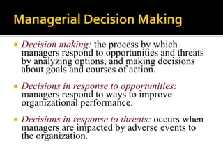 Decision Making Process In Organizations