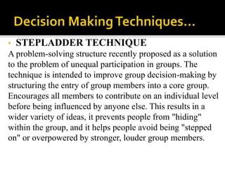 Decision makinging management | PPT