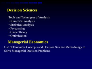 DECISION MAKING IN MANAGERIAL ECONOMICS | PPTX