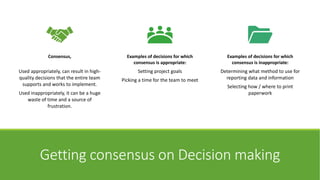 Decision making in teams | PPTX