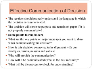 Decision making | PPT