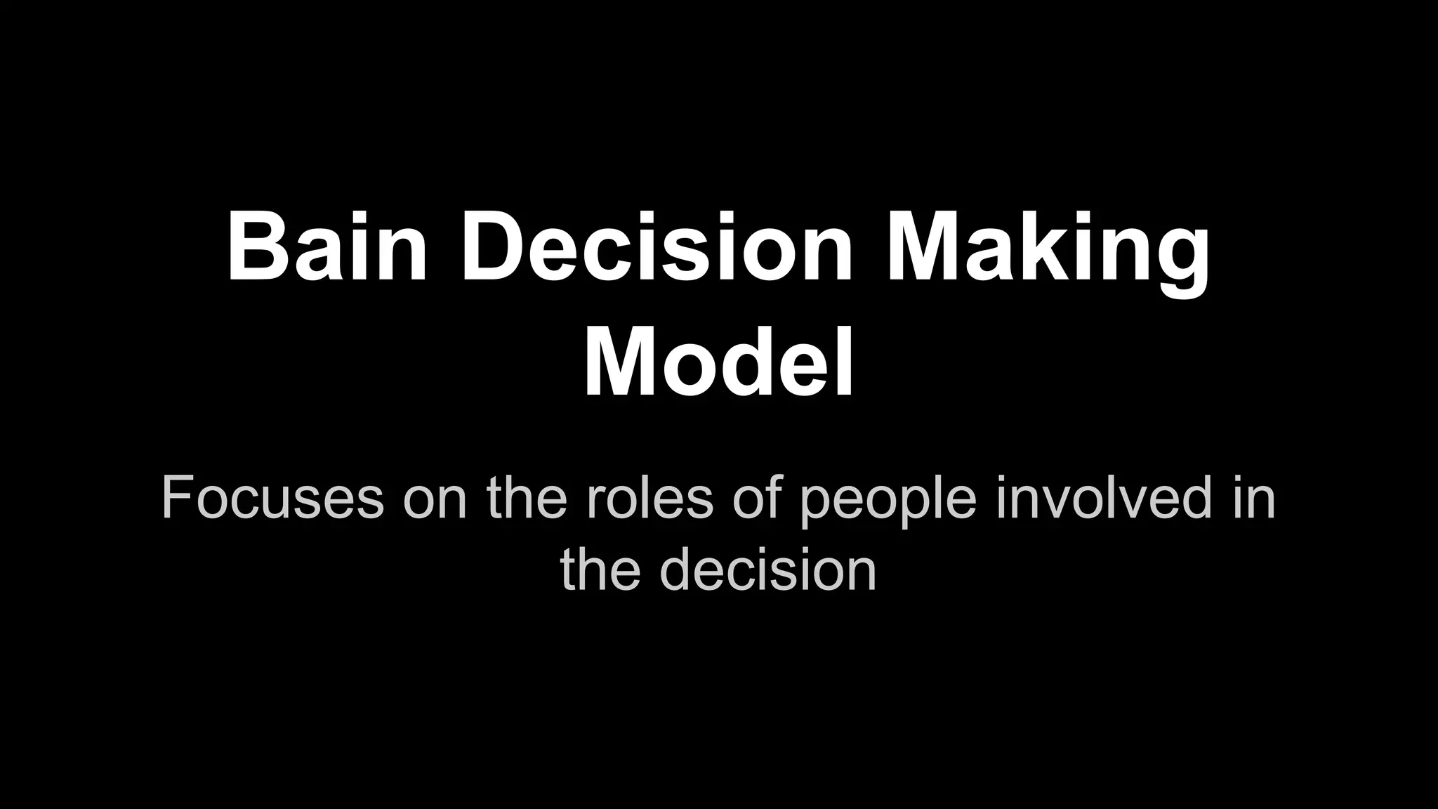 Decision making models | PDF