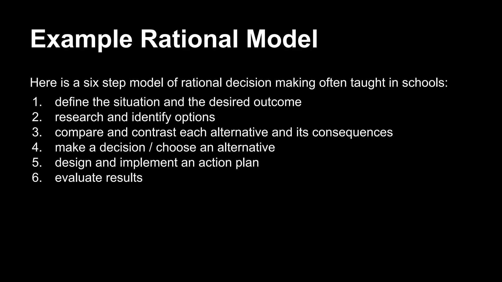 Decision making models | PDF