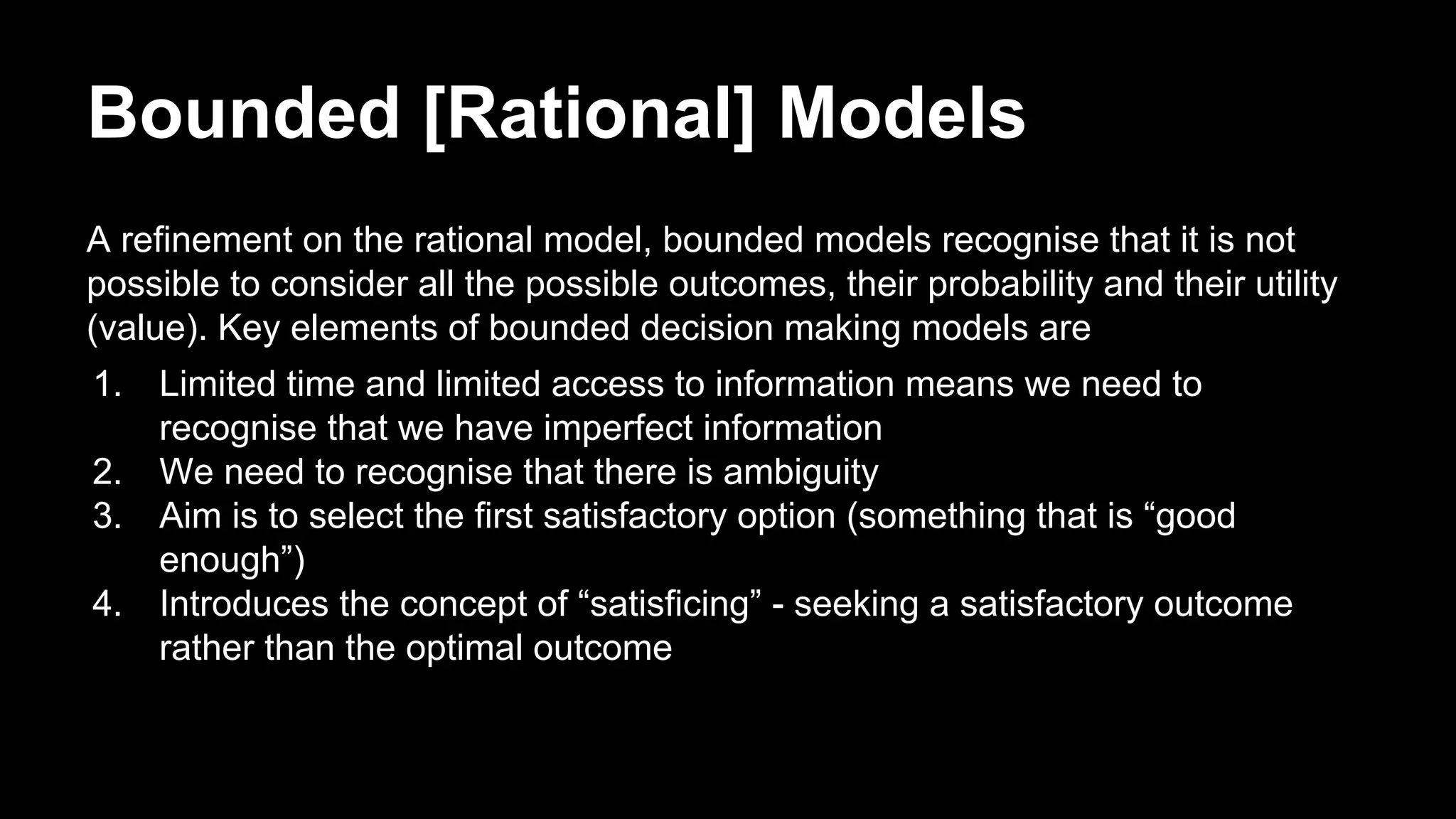 Decision making models | PDF