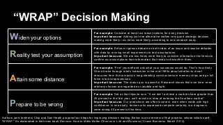 Decision making models | PDF