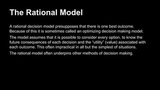 Decision making models | PDF