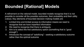 Decision making models | PDF