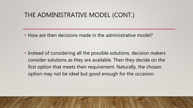 DECISION MAKING MODELS_GDTB PPT.pptx | Artificial Intelligence ...
