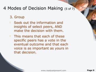 Decision making | PPT