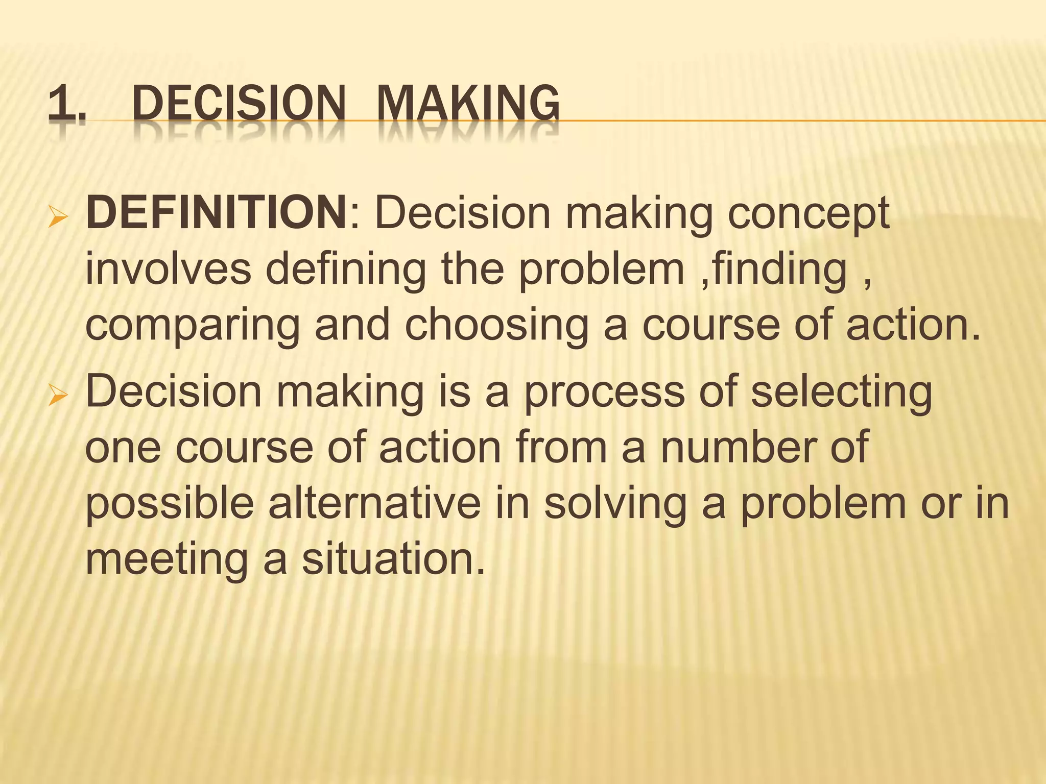 Decision making | PPTX