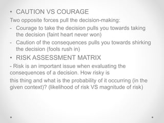 Decision making ppt | PPTX