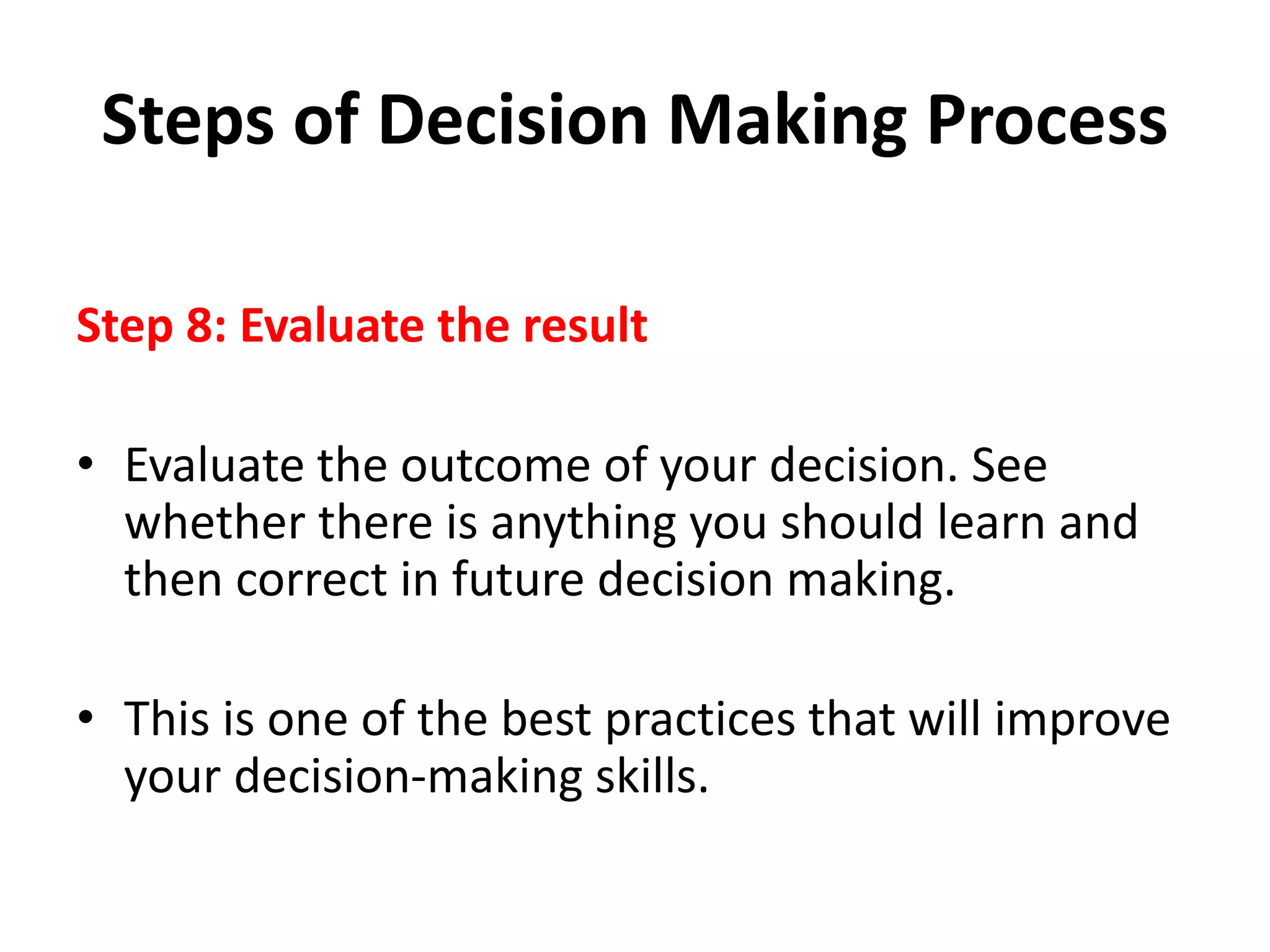 Decision making (ppt) | PPTX