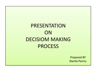 Decision making (ppt) | PPTX