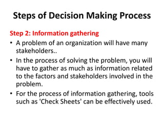 Decision making (ppt) | PPTX