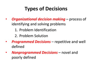 Decision making (ppt) | PPTX | Business Administration | Business