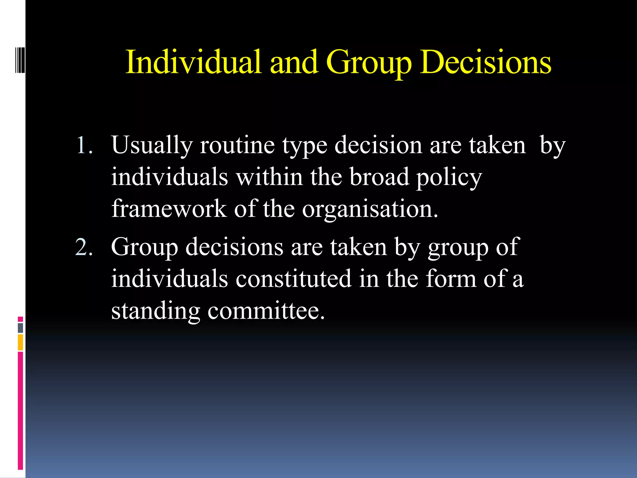 Decision making ppt | PPTX