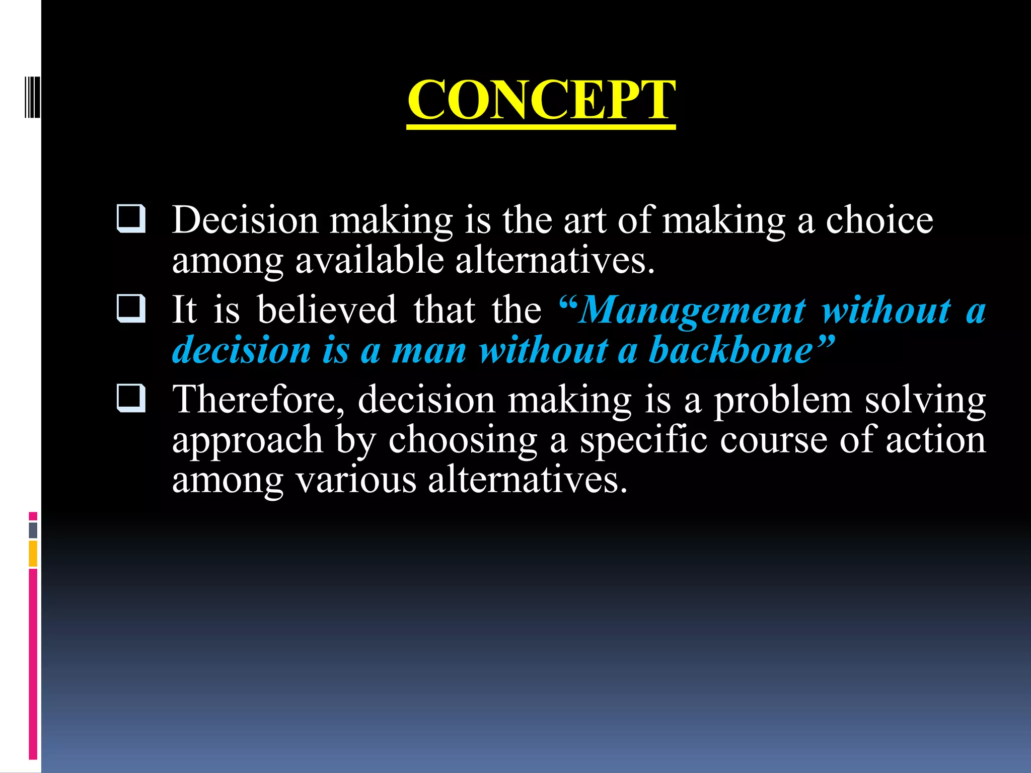Decision making ppt | PPTX