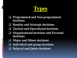 Decision making ppt | PPTX