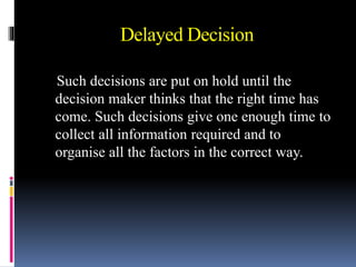 Decision making ppt | PPTX