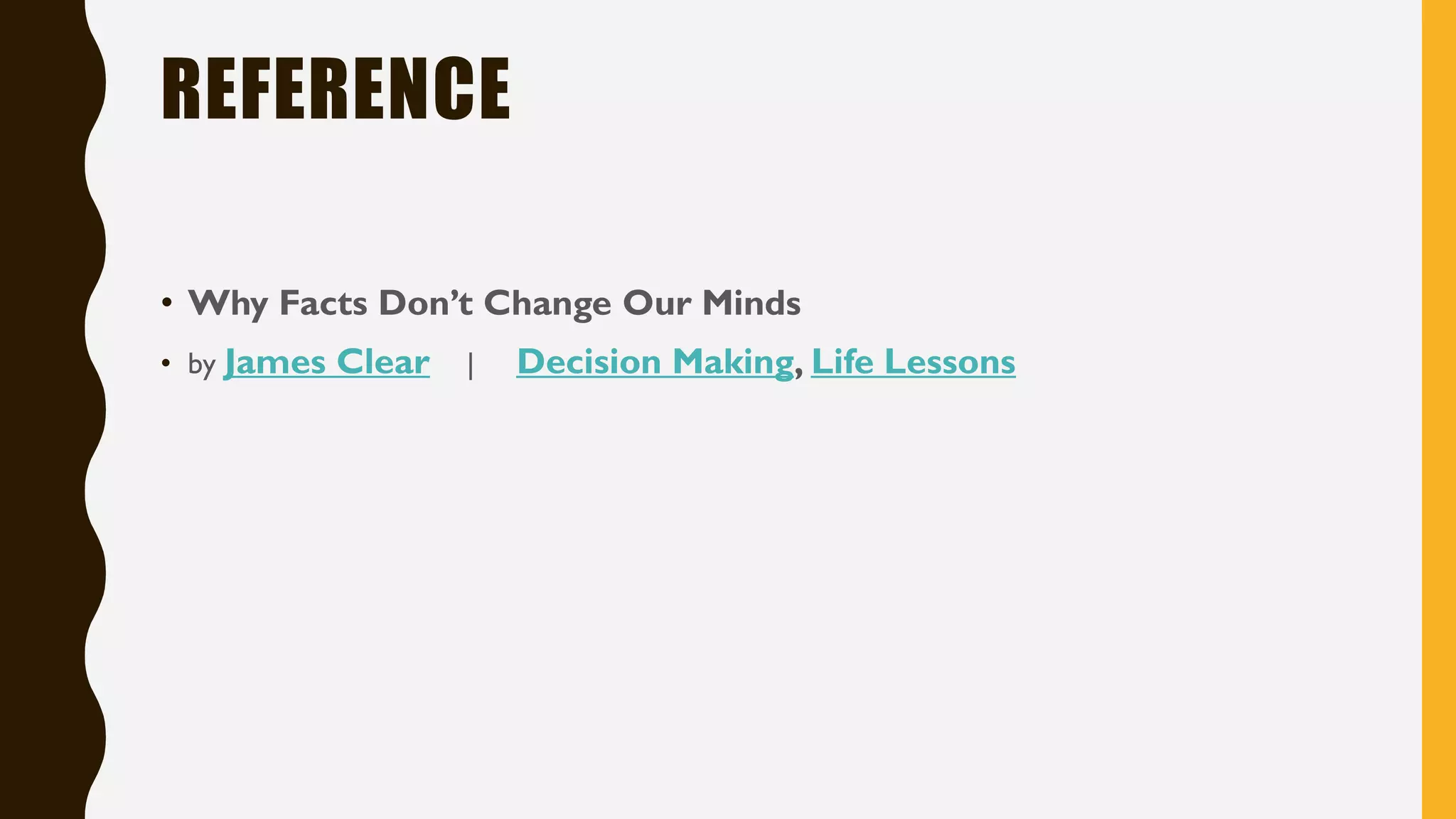 Why Facts Don't Change Our Minds | PDF
