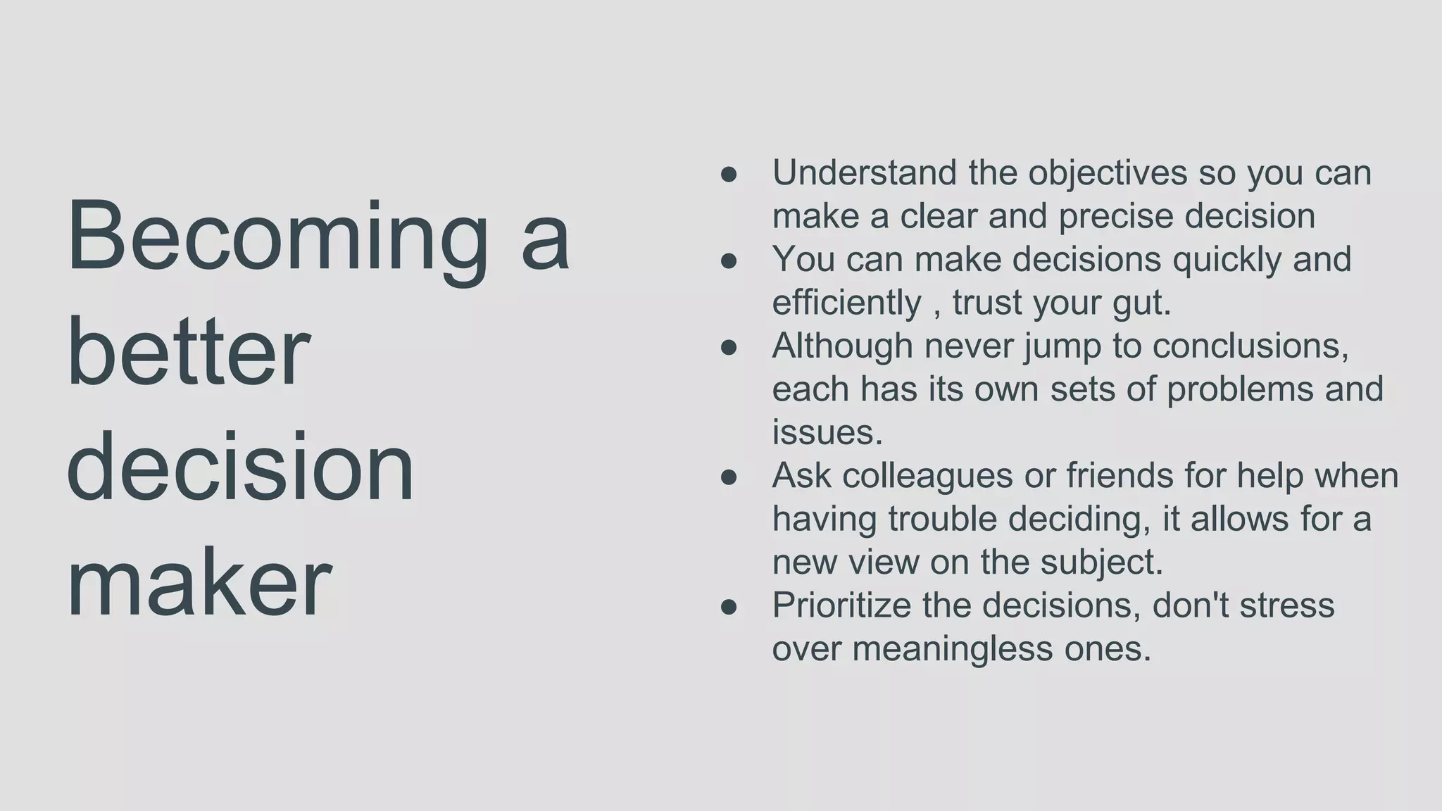 Decision Making Process | PPTX
