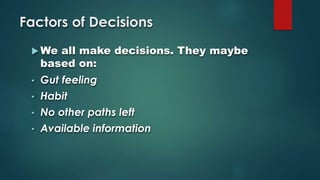 Decision making process | PPTX