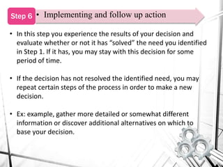 Decision Making Process | PPTX