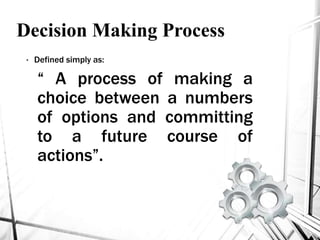 Decision Making Process | PPTX