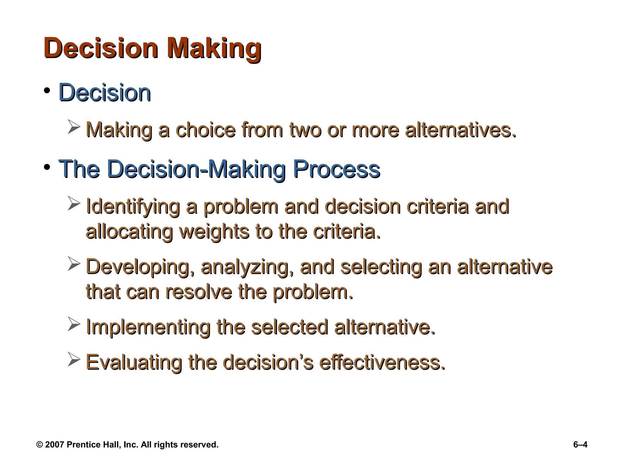 Decision making process | PPT