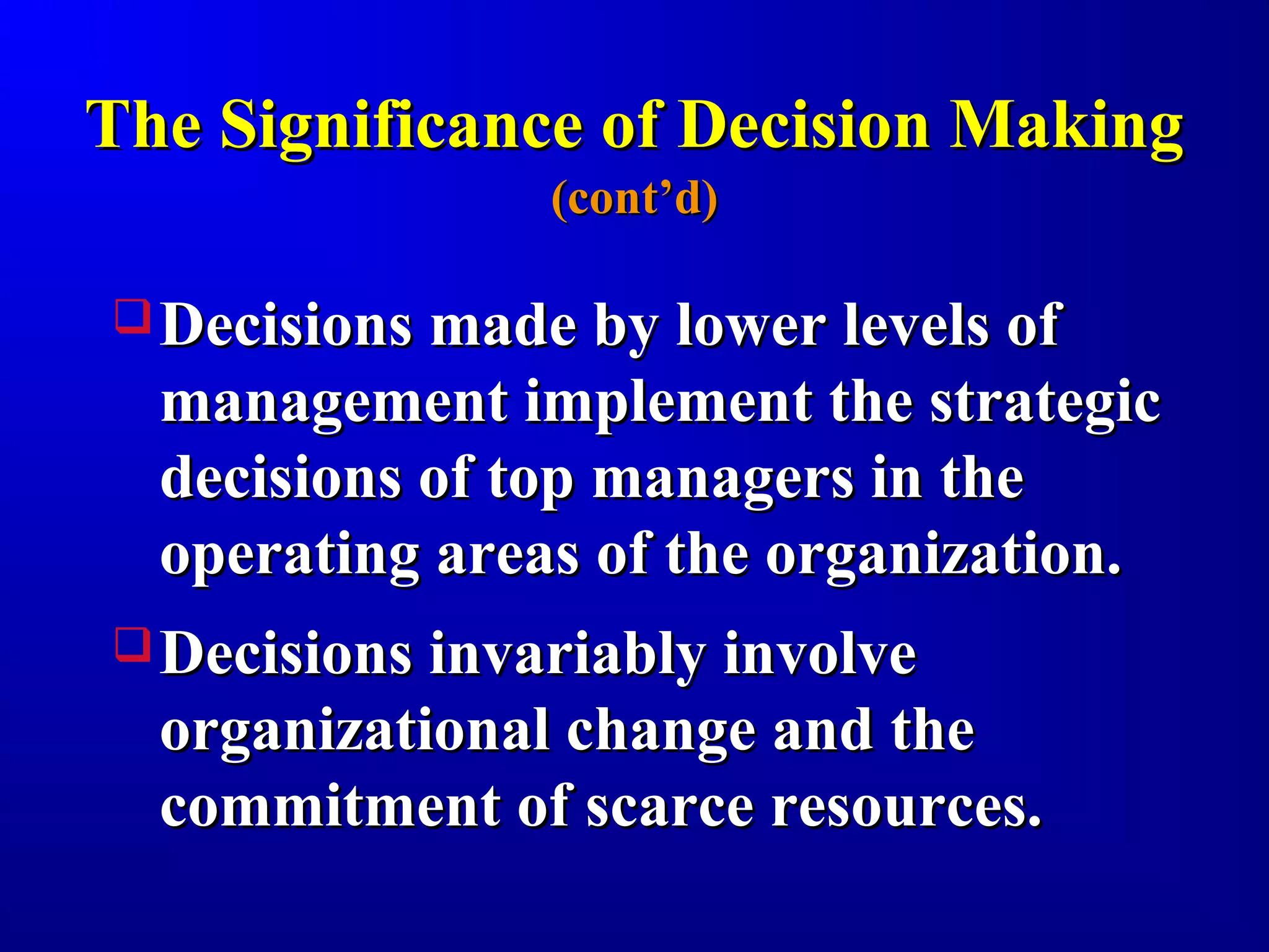 The Decision Making Process Based on Bazerman | PPT