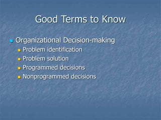 Decision Making Processes | PPT