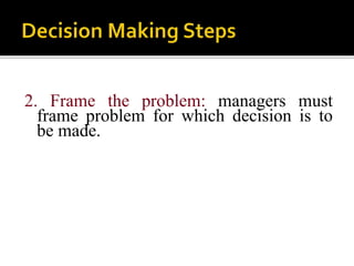 Decision making process lecture # 03 (06.07.14) | PPTX