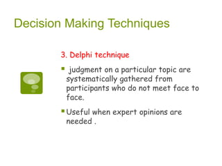 Decision making report | PPTX | Business | Business and Finance