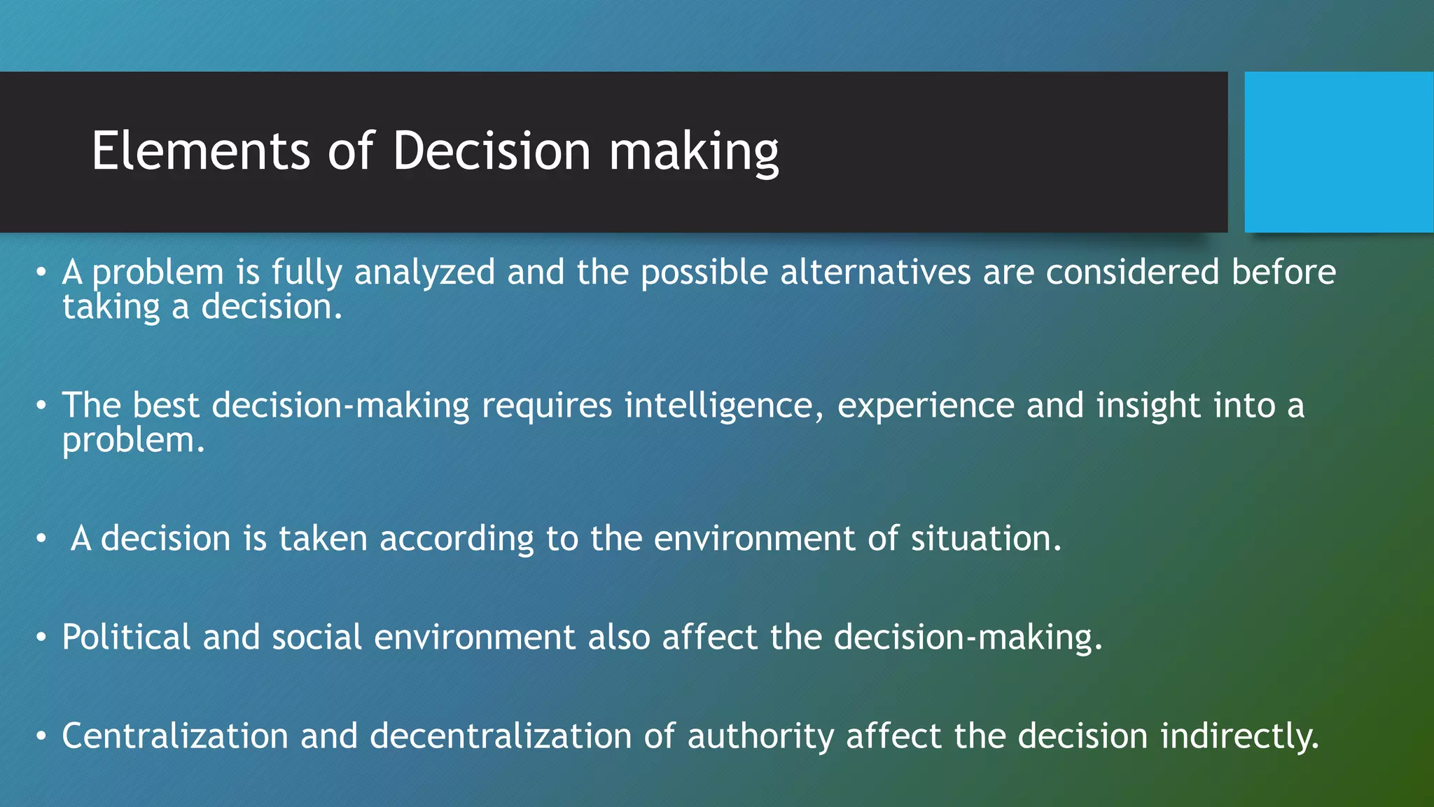Decision making skills | PPTX