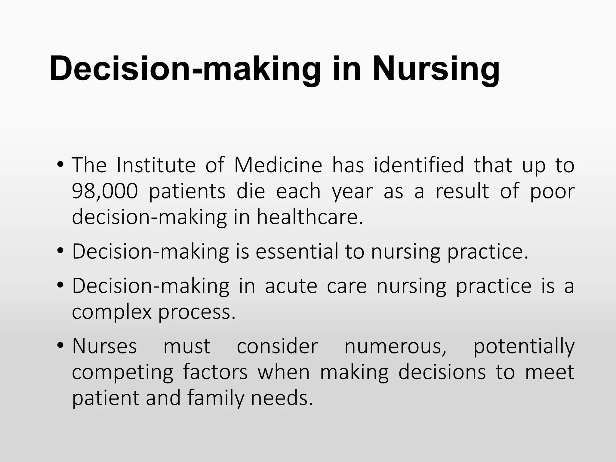 Decision making in community health nursing | PPTX