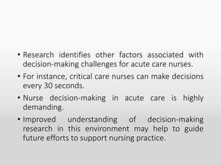 Decision making in community health nursing | PPTX