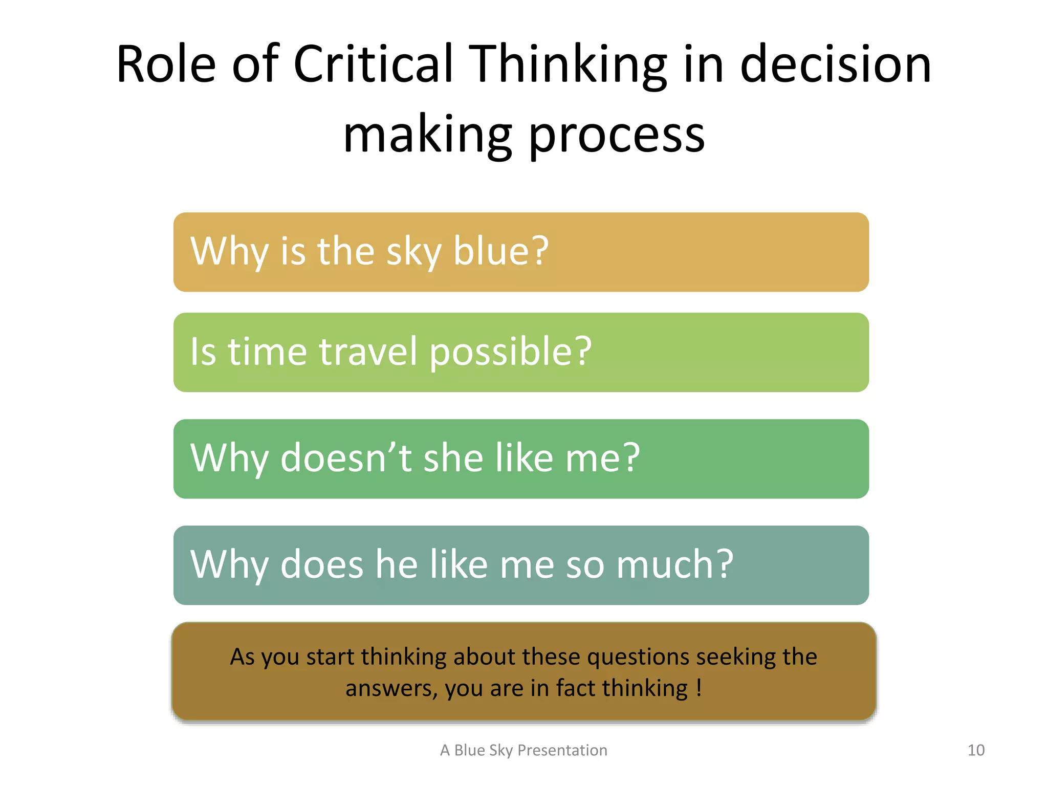 Decision making soft skills training program | PPT