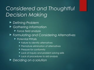 Decision making team beruang | PPT