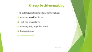 Decision making techniques | PPTX