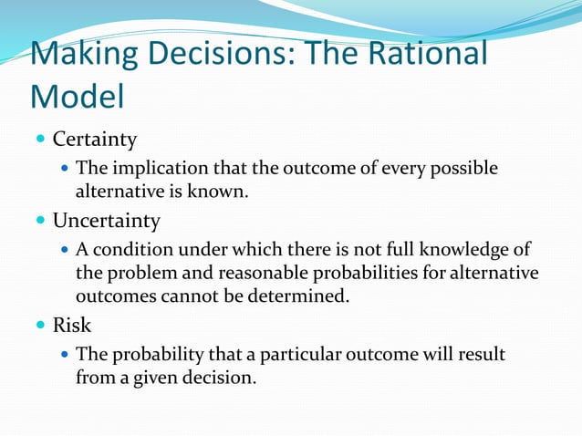 Decision making theory and process | PPTX