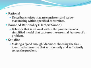 Decision making theory and process | PPTX