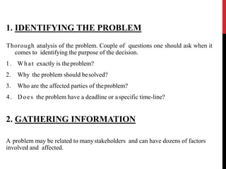 Decision making | PPT