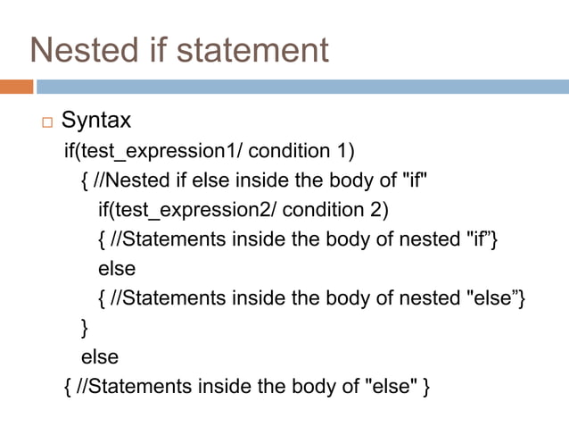 Decision making using if statement | PPT