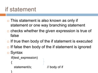 Decision making using if statement | PPT
