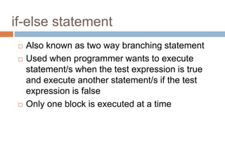 Decision making using if statement | PPT