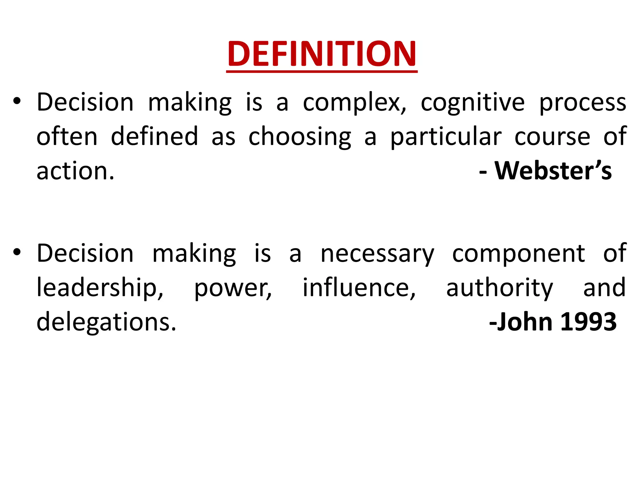 Decision Making | PPTX