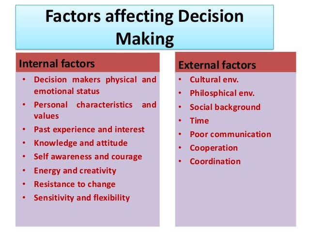 Decision Making