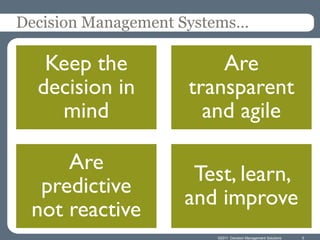 Decision Management Systems Part One Decision Discovery | PDF