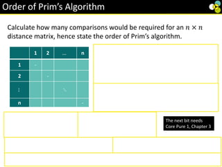Decision Maths 1 Chapter 3 Algorithms on Graphs (including Floyd A2 ...